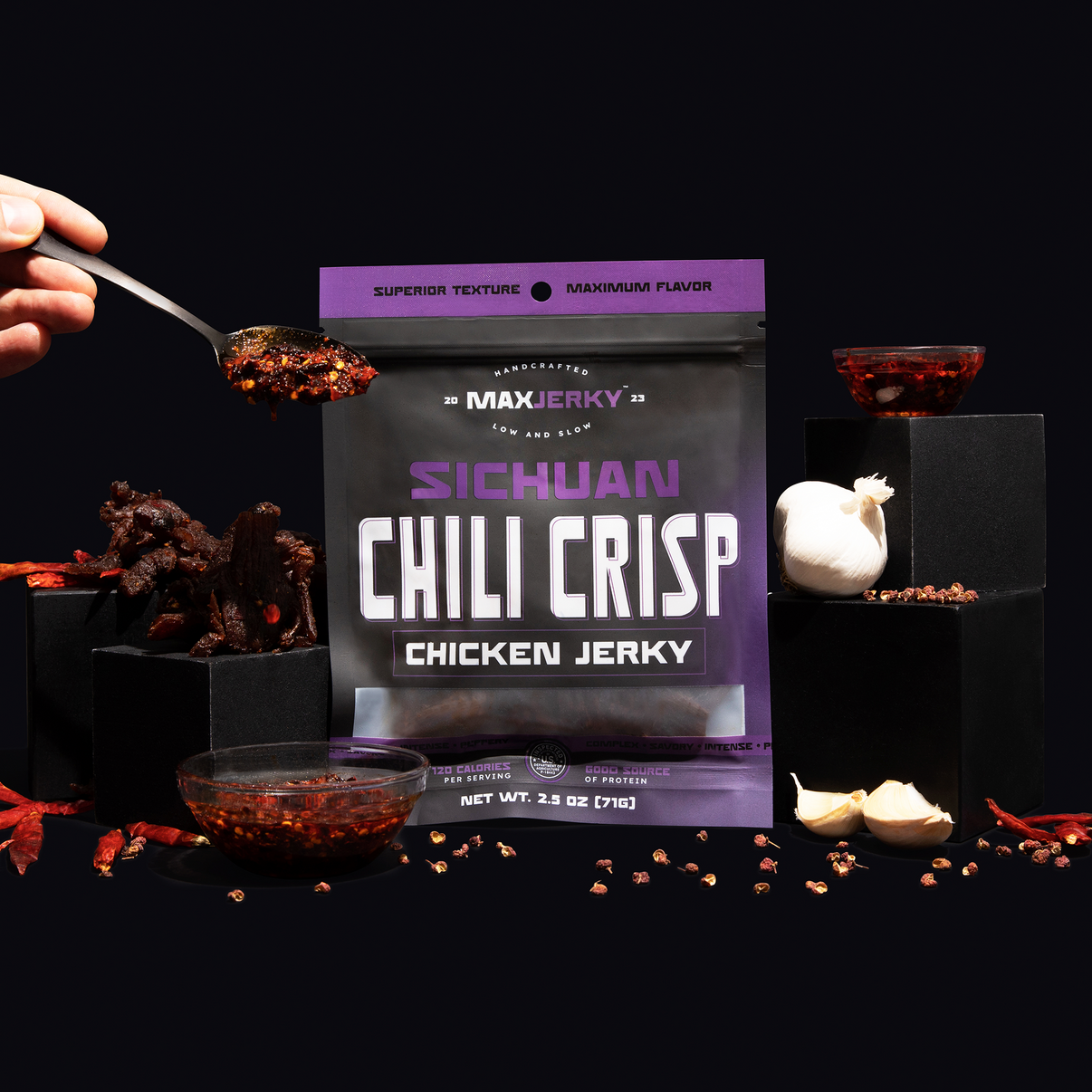 Sichuan Chili Crisp Chicken Jerky – maxjerky